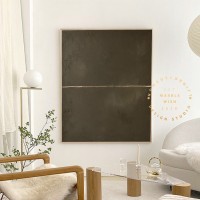 Dark Green Abstract Oil Painting丨MarbleWish