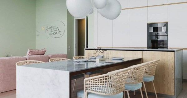 Home decoration design with soft colors