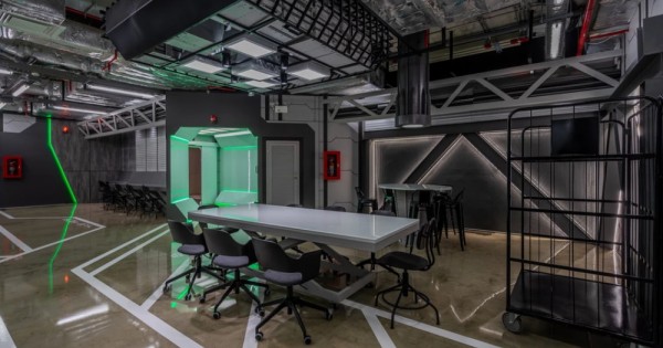A sci-fi office design in Bangkok