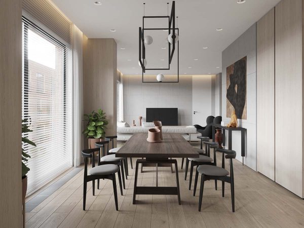 Simple and simple decoration design of 250 square meters ...