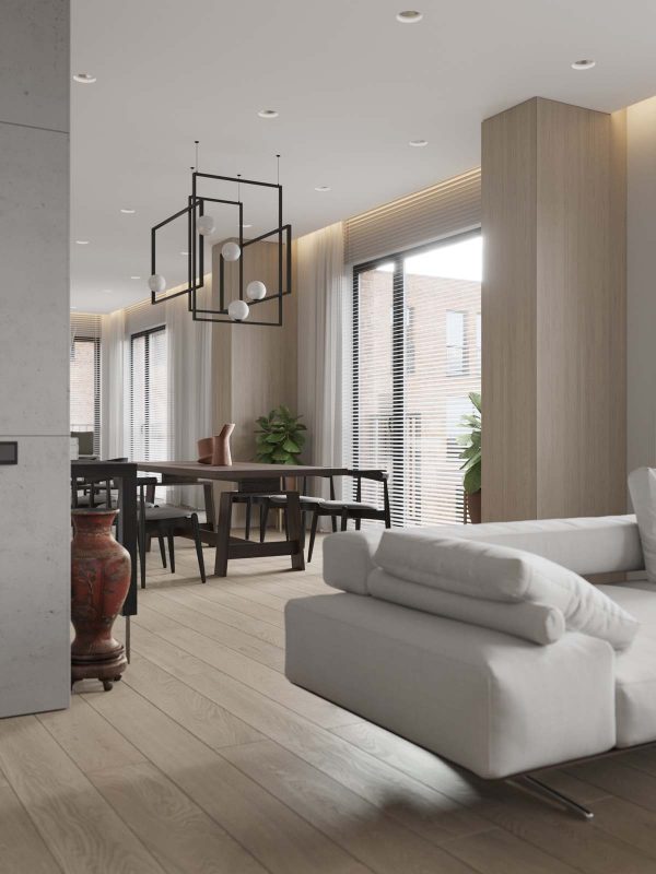 Simple and simple decoration design of 250 square meters ...