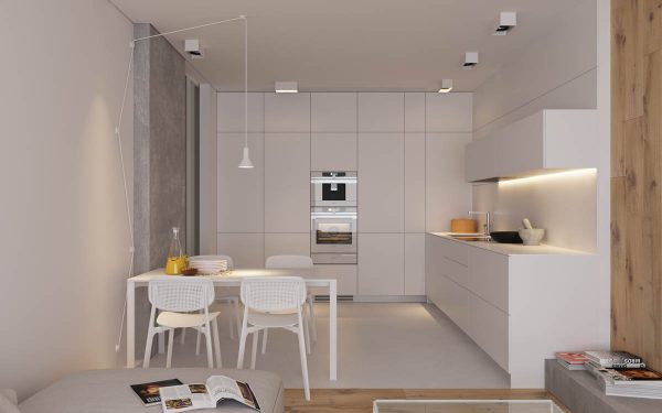 Design of small apartment with compact layout