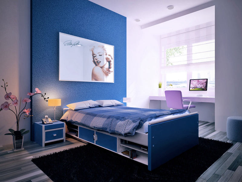 Quiet sleeping space: 16 beautiful blue bedroom designs