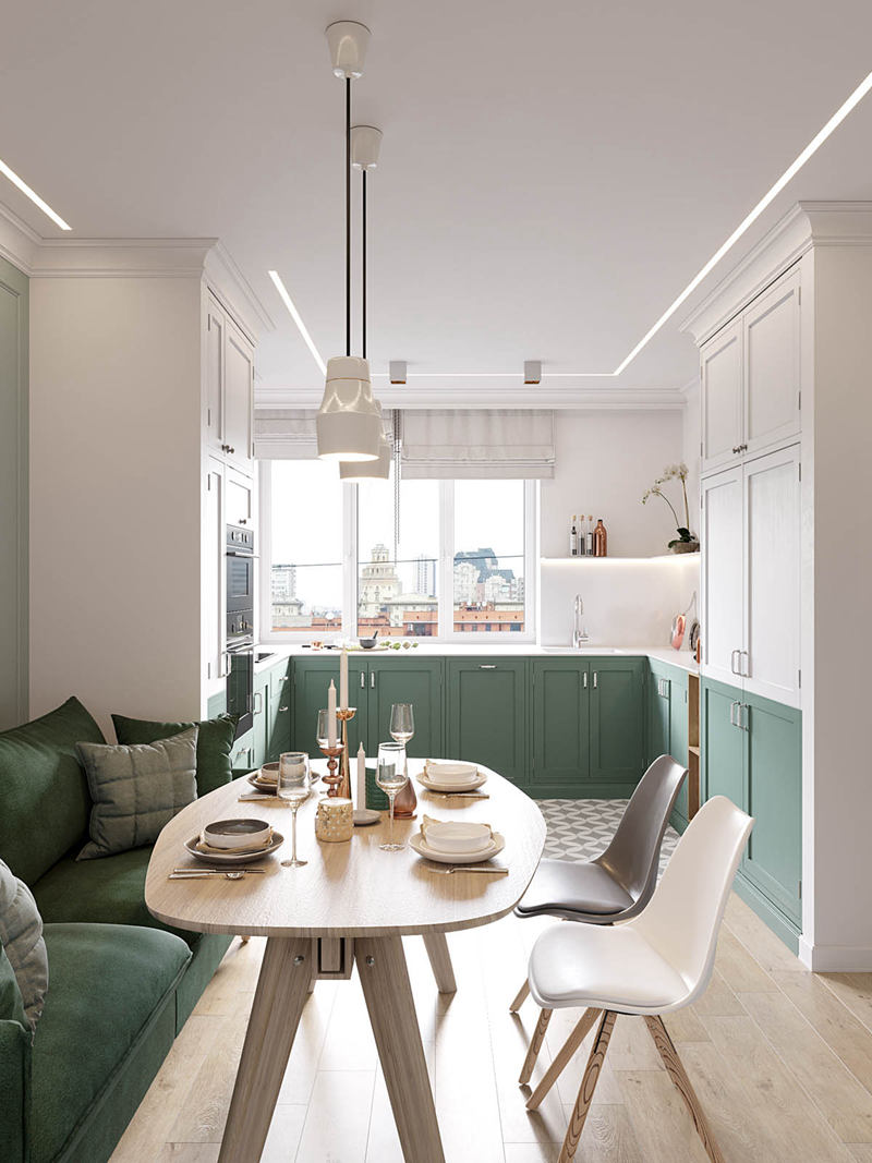 Calm and soft tones exude elegant and refined Nordic style ...