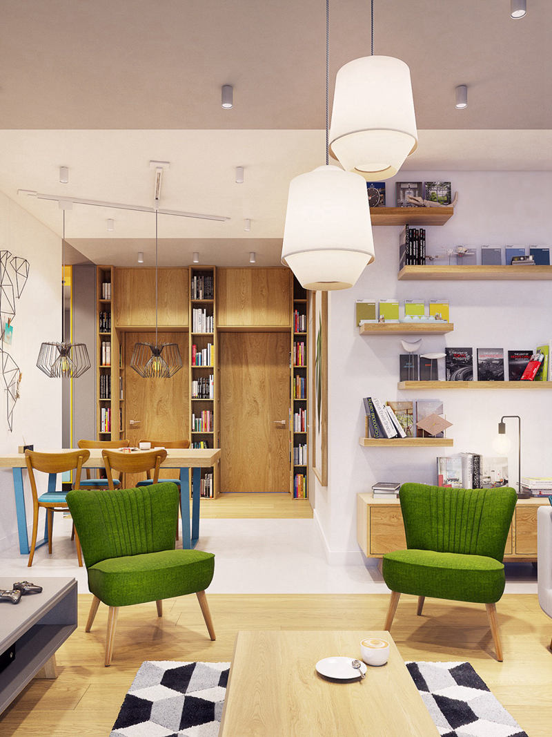 52-square-meter small apartment decoration design