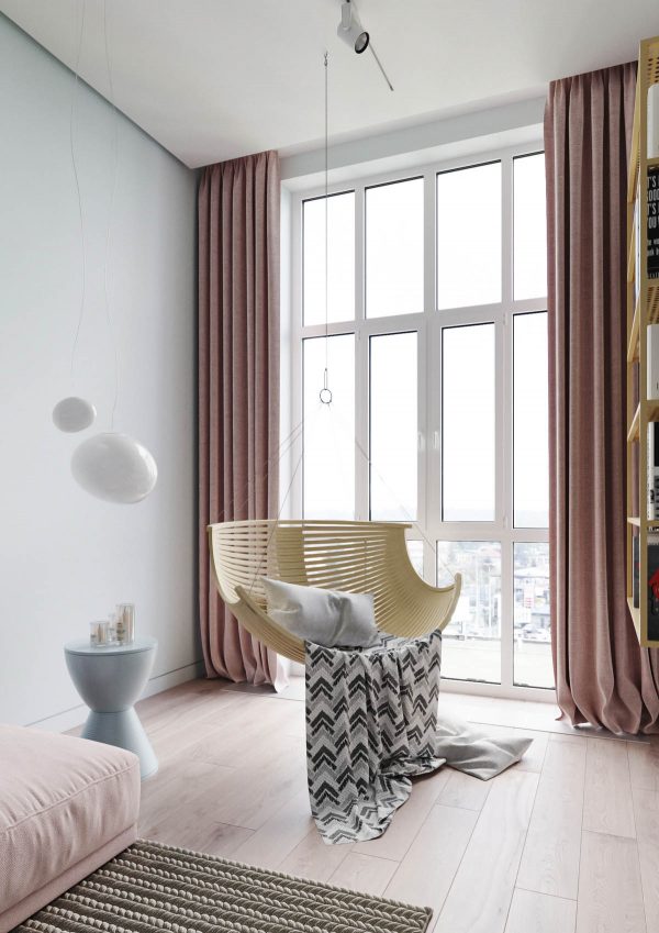 Home decoration design with soft colors